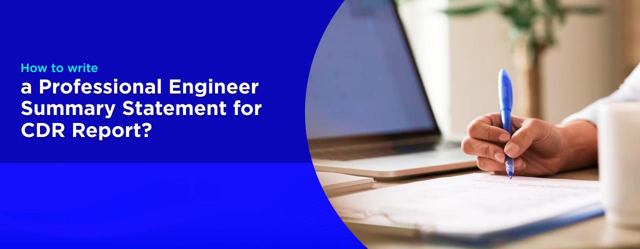 Write A Professional Engineer Summary Statement For CDR Report?