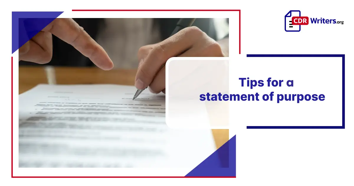 10 Essential Tips For A Statement Of Purpose | CDR Writers